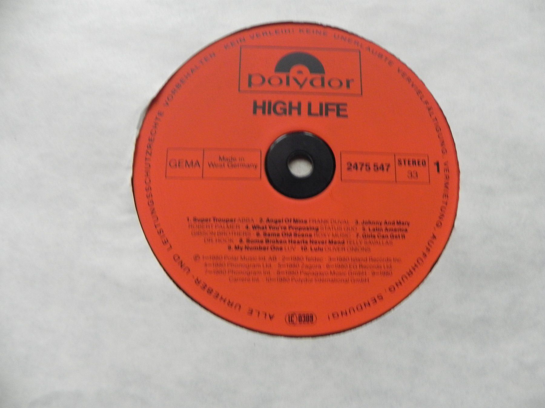 LP 20 Rock Pop Hit 1980 ABBA Status Quo Luv Dire Straits (Gebraucht) in ...