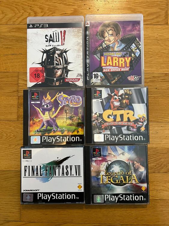 Sony PS1 / PS3 Spiele (Saw, Larry, Spyro, CTR, Legaia, FF) (Gebraucht ...