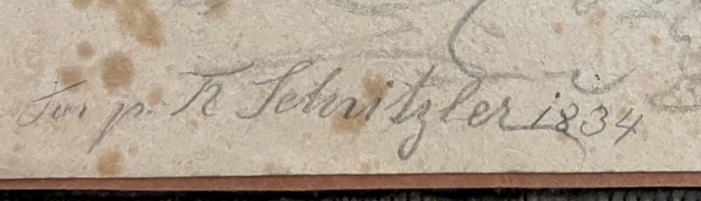Michael Schnitzler (1782-1861) Zeichnung mit Vogel (Gebraucht) in ...