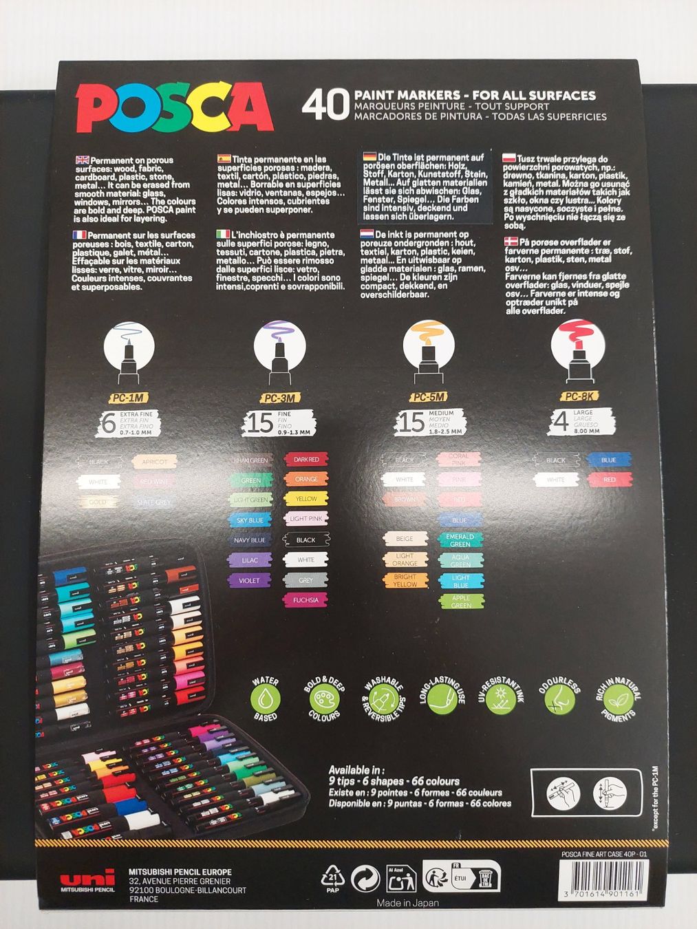 Posca Paint Marker pen acrylic, 40x set, new (Neu und originalverpackt ...