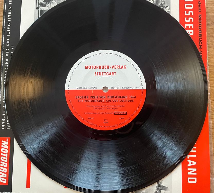 10'', Grosser Preis von Deutschland, Wertungslauf zu WM 1964 (Gebraucht ...