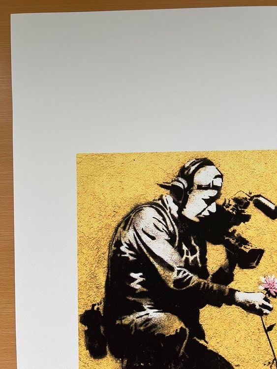 Banksy « Camera Man and Flower » XL VERSION 52/150 (Neu (gemäss ...