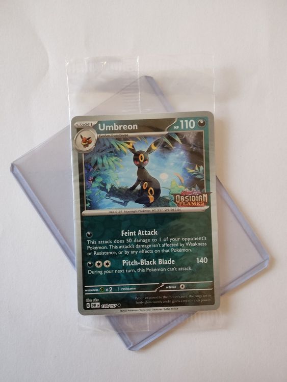 Pokémon Umbreon Obsidian STAMP OBF130 (Neu und originalverpackt) in ...