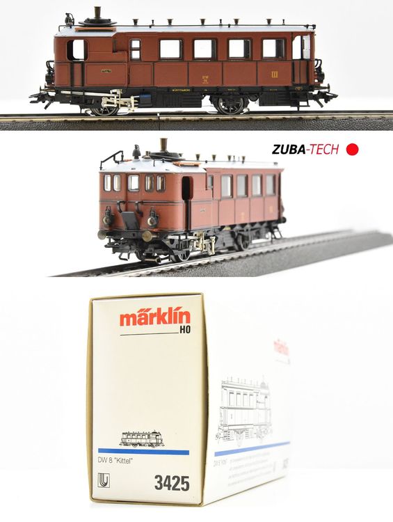 Märklin 3425 Dampftriebwagen Kittel Dw 14 H0 WS Analog OVP | Acheter ...