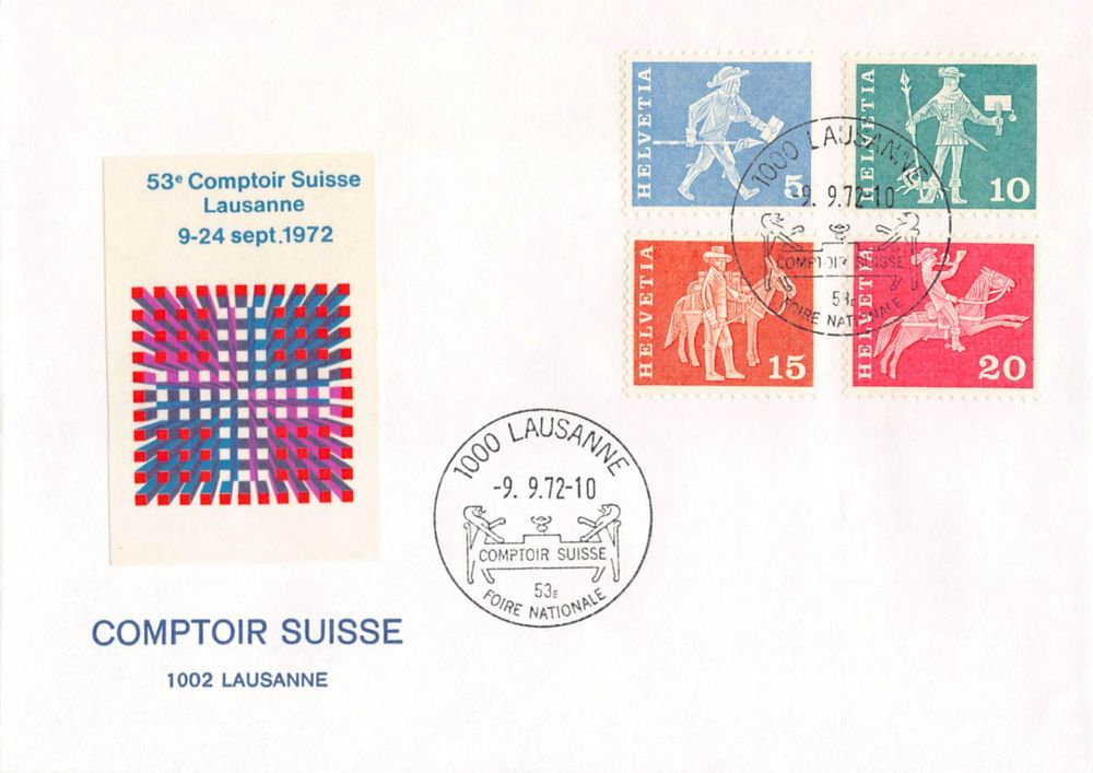 Sonderbrief Comptoir Suisse mit Vignette, ab CHF 1.00 (Gebraucht) in Lufingen für CHF 1 – mit ...