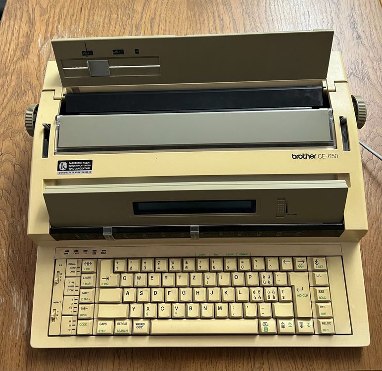 Schreibmaschine brother CE-650 (Gebraucht) in Oberbuchsiten für CHF 50 ...