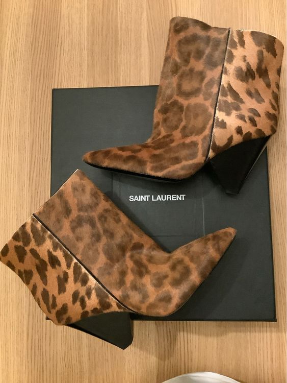 Saint Laurent Leopard Print Niki Boots (Neu (gemäss Beschreibung)) in ...