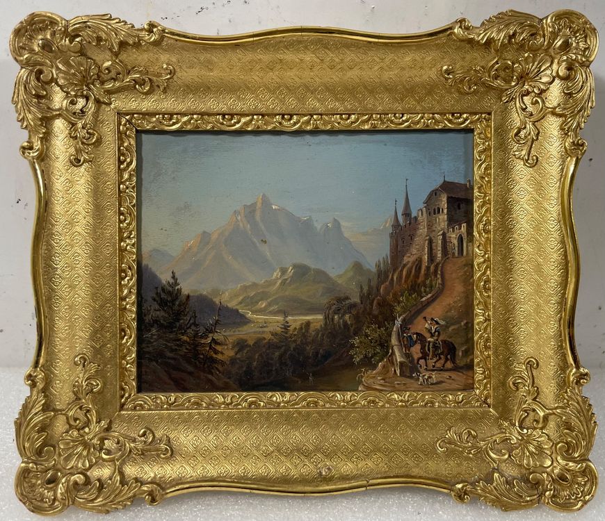 Antikes Veduten Gemälde Aussicht des Schlosses Sargans (Gebraucht) in Root für CHF 94 – mit ...