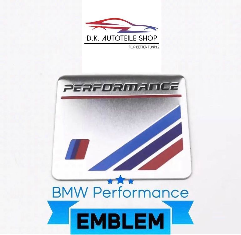 BMW Performance Aluminium Emblem Schriftzug Kleber NEU | Kaufen auf Ricardo