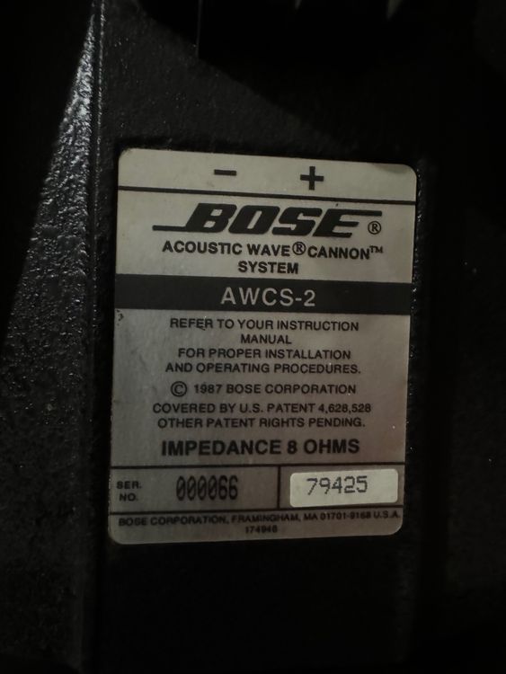 Bose Acoustic Wave Cannon System II Bassrohr Subwoofer (Gebraucht) in ...