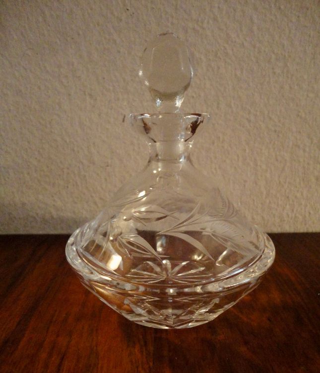 Kristallkaraffe mit Stöpsel, Vintage Design, Top Zustand (Gebraucht) in ...