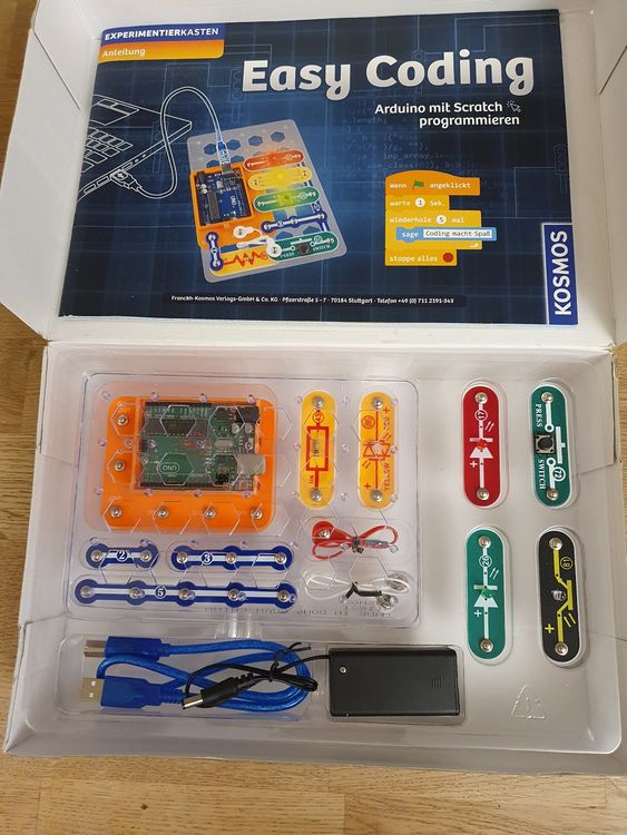 Kosmos Experimentierkasten Easy Coding Arduino Mit Scratch Neu Gemäss
