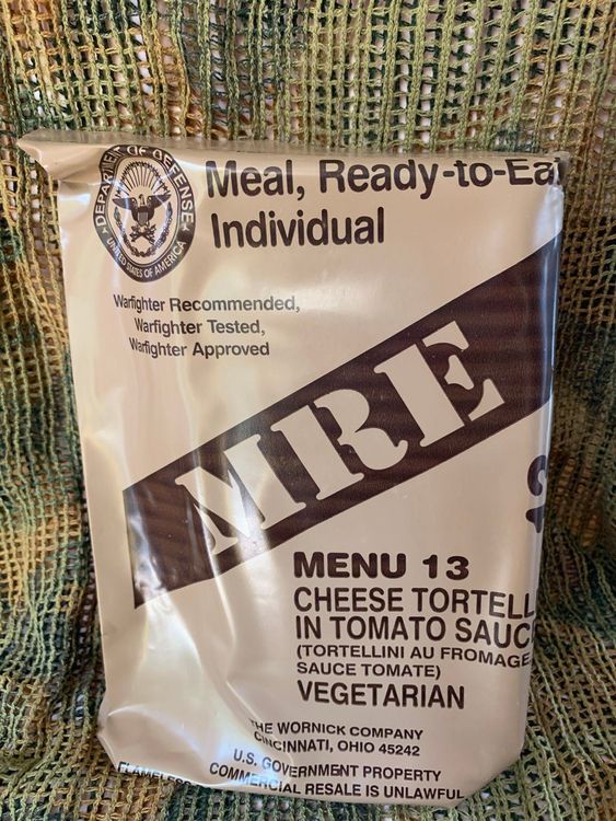 MRE - Cheese Tortellini in Tomato Sauce (Neu und originalverpackt) in ...