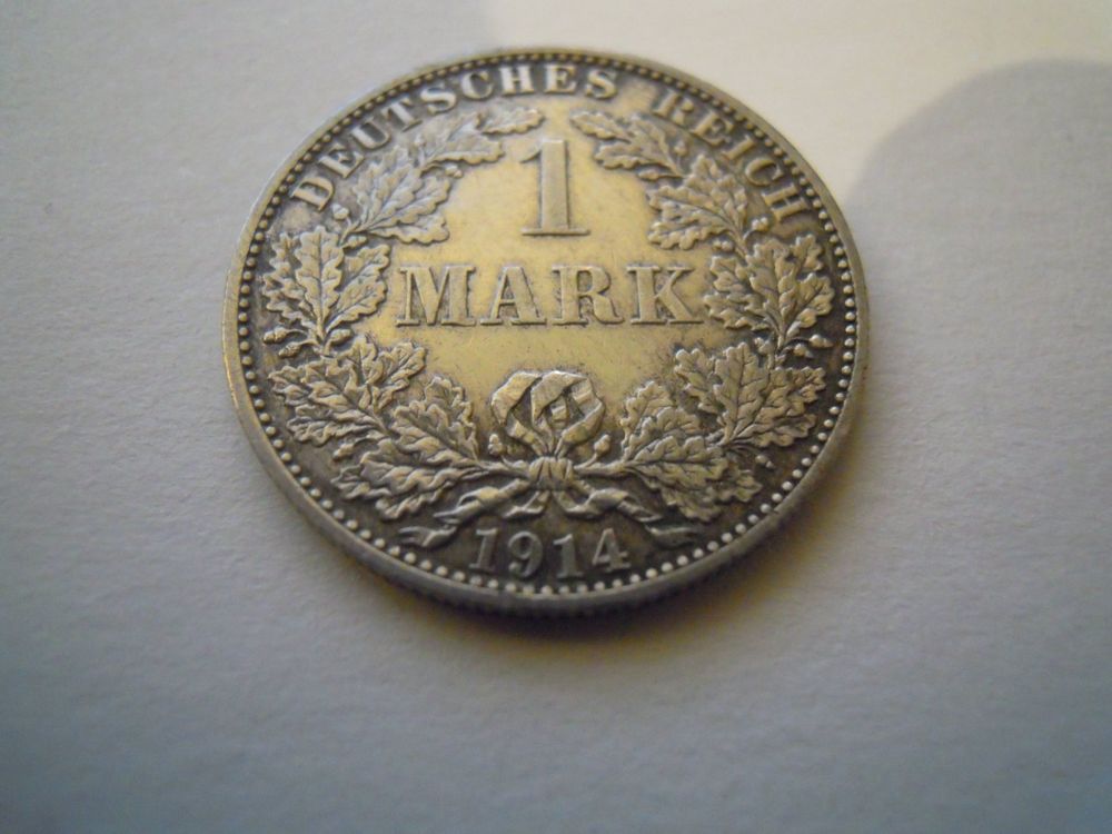 1 Mark 1914 AA silber Deutsches Reich (Gebraucht) in Kriegstetten für CHF 3.3 – mit Lieferung ...