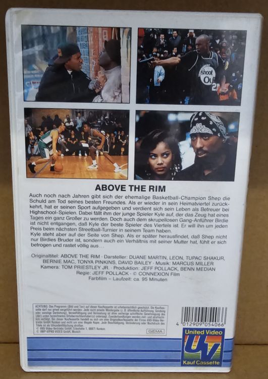 2Pac Above The Rim VHS (Gebraucht) in Lyss für CHF 10 – mit Lieferung ...