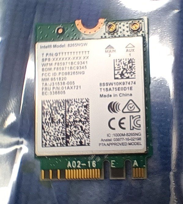 Intel WLAN 8265NGW M.2 E-Key A-Key | Kaufen auf Ricardo