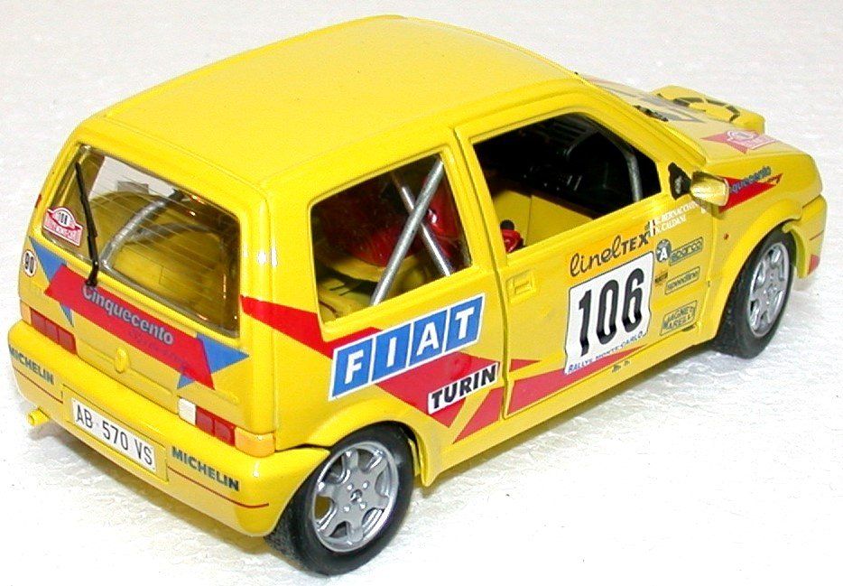 Fiat Cinquecento Sporting Abarth Rally UNIKAT BBURAGO 1:24 | Kaufen auf ...