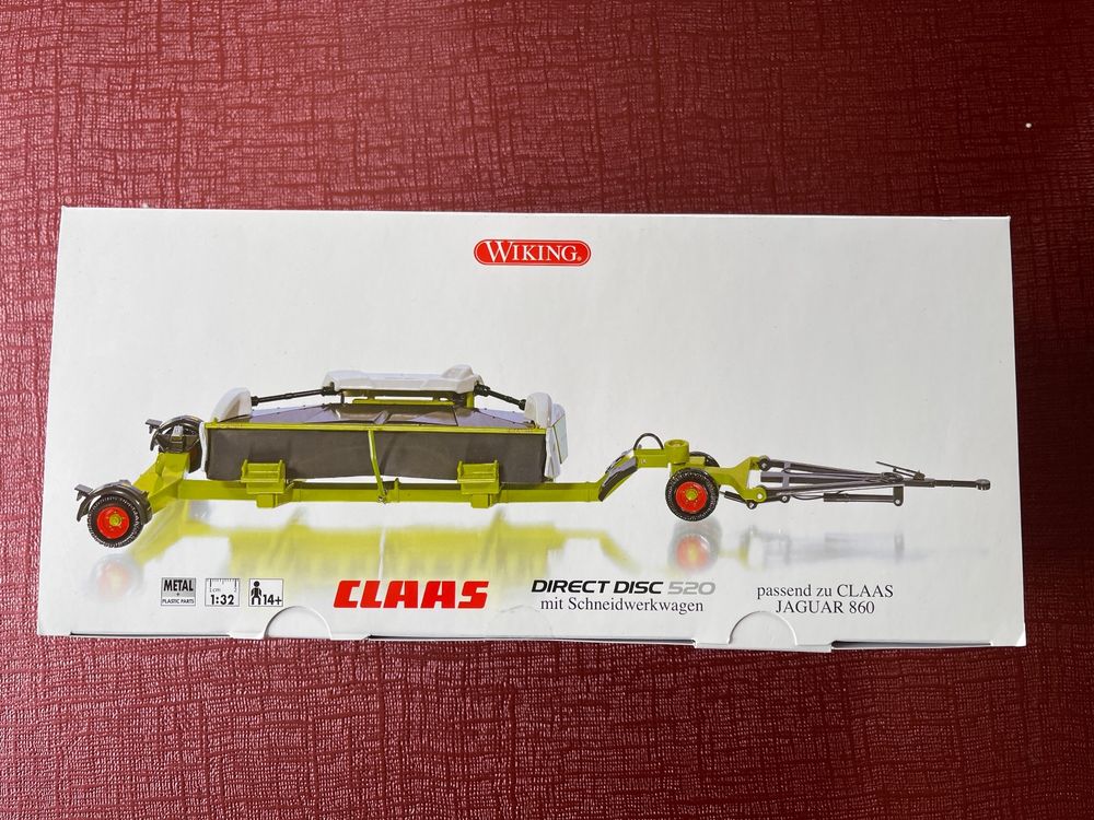Wiking Claas Direct Disc 520 mit Schneidwerkwagen 1:32 (Neu und ...