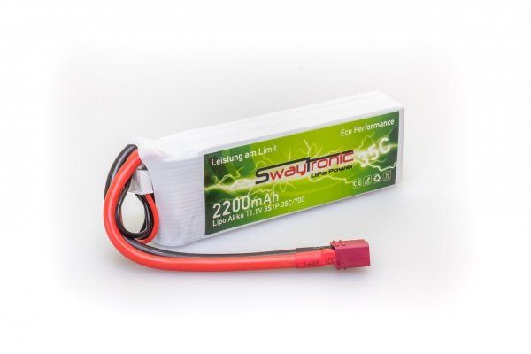 Lipo SWAYTRONIC LiPo 3S 11.1V / 2200mAh 35C/70C T (Neu und originalverpackt) in Wollerau für CHF ...