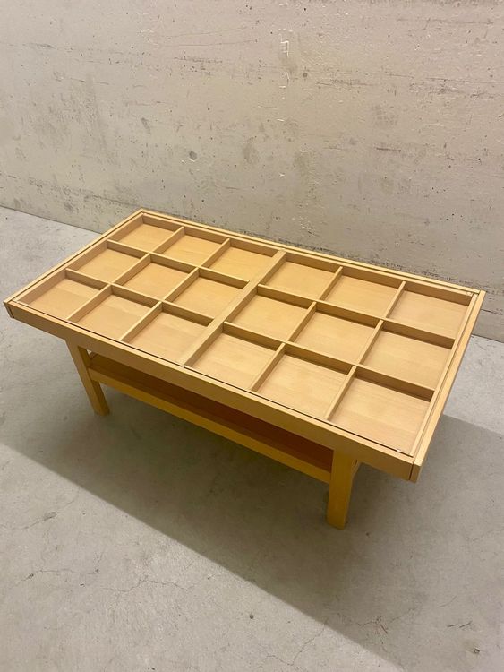 Ikea Pilbo Ausziehtisch Couch Tisch mit Glasplatte, Retro (Gebraucht ...