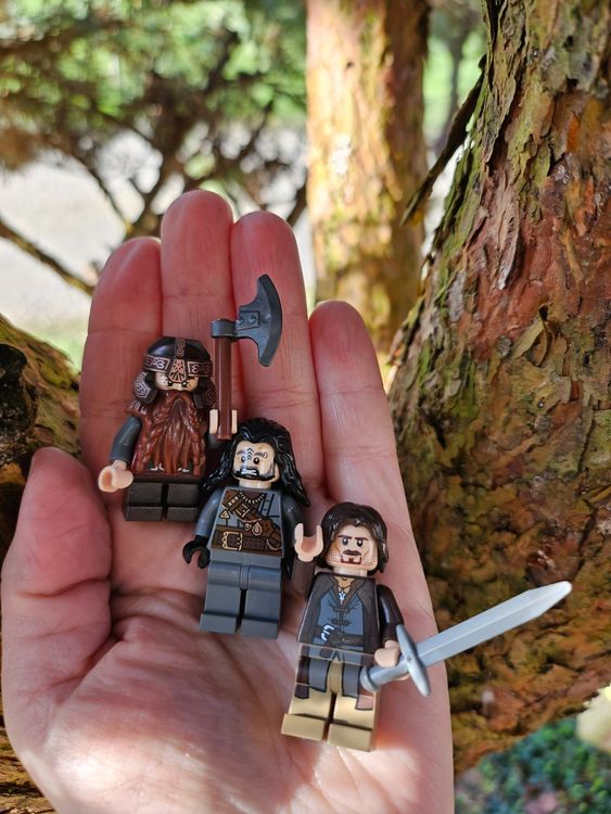 3xHerr der Ringe /Hobbit Lego Figuren-Gimli/Aragorn/Thorin | Kaufen auf ...