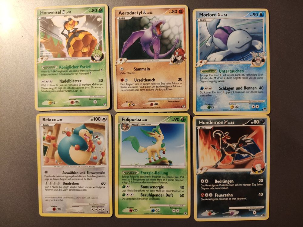 Rising Rivals Honweisel Aerodactyl Morlord Relaxo Hundemon (Gebraucht ...