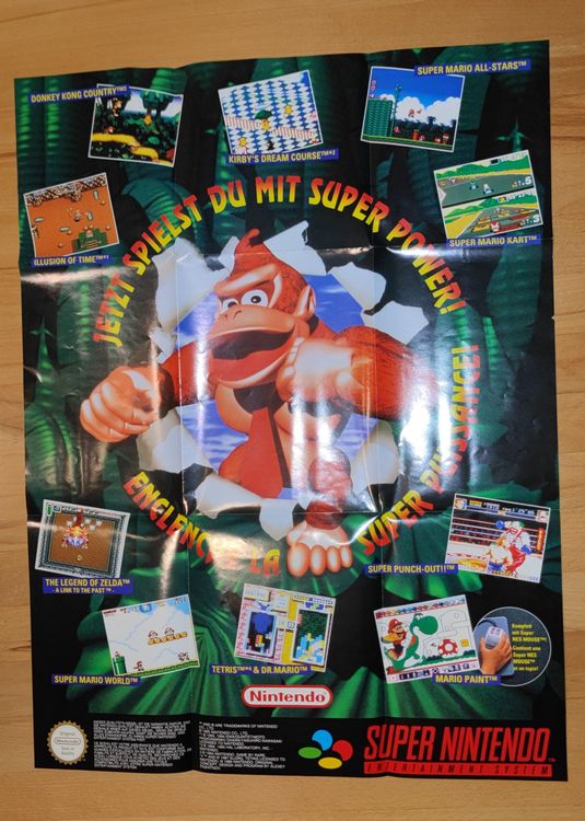 ️ALTES SUPER NINTENDO POSTER (Gebraucht) in Schönengrund für CHF 3.9 ...