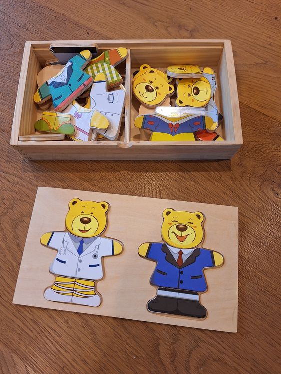 Schönes Kinder Holz Puzzle ab ca.2 Jahren (Neu (gemäss Beschreibung ...