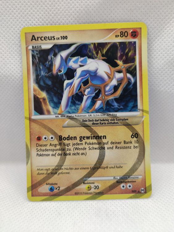 Arceus Level 100 Typ Boden Pokemon Karte Holo TCG | Kaufen auf Ricardo