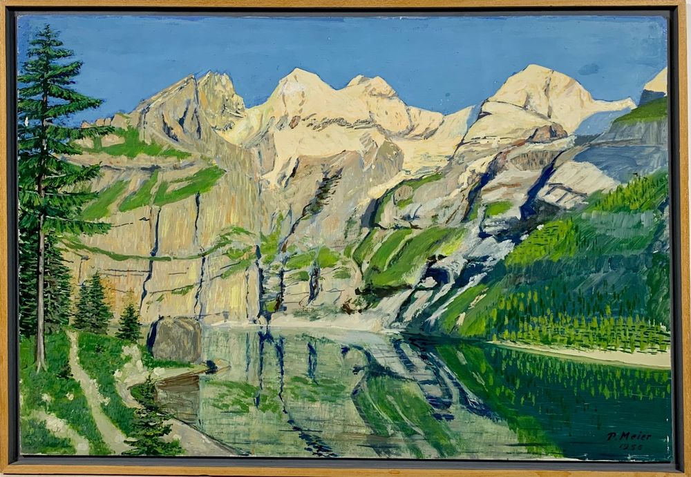 Paul Meier (1884-1976) Oeschinensee Gemälde | Acheter sur Ricardo