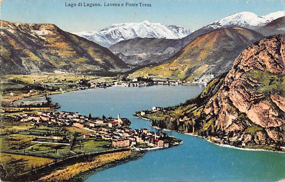 Gruss vom Lago di Lugano Lavena, Ponte Tresa 1916 - uralte P (Gebraucht ...