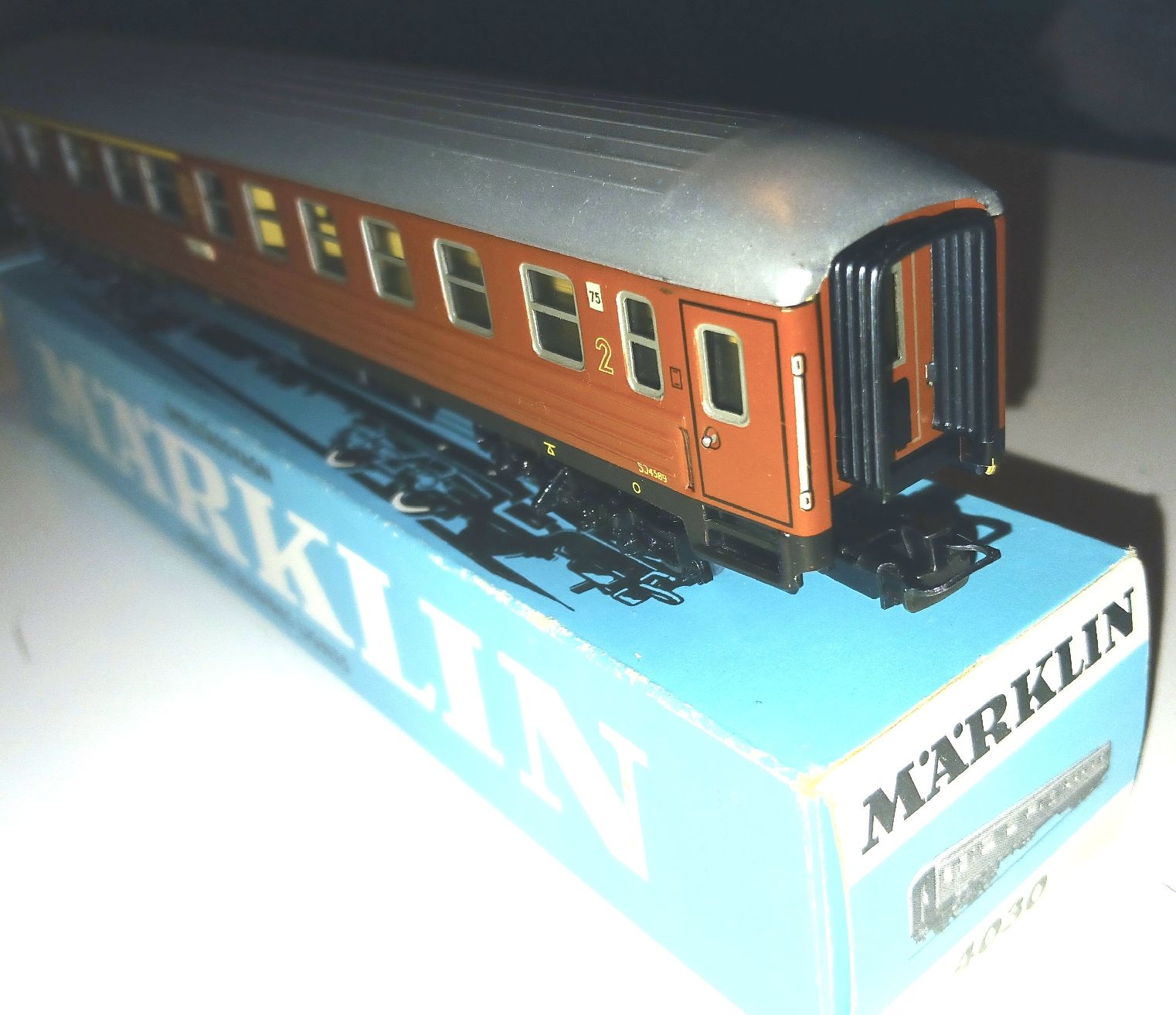 Märklin HO 4030 Voiture Voyageurs des SJ "Comme neuf" (Neuf (Voir ...