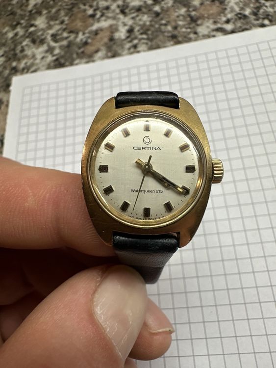 Vintage Certina 215 Waterqueen vergoldet | Kaufen auf Ricardo