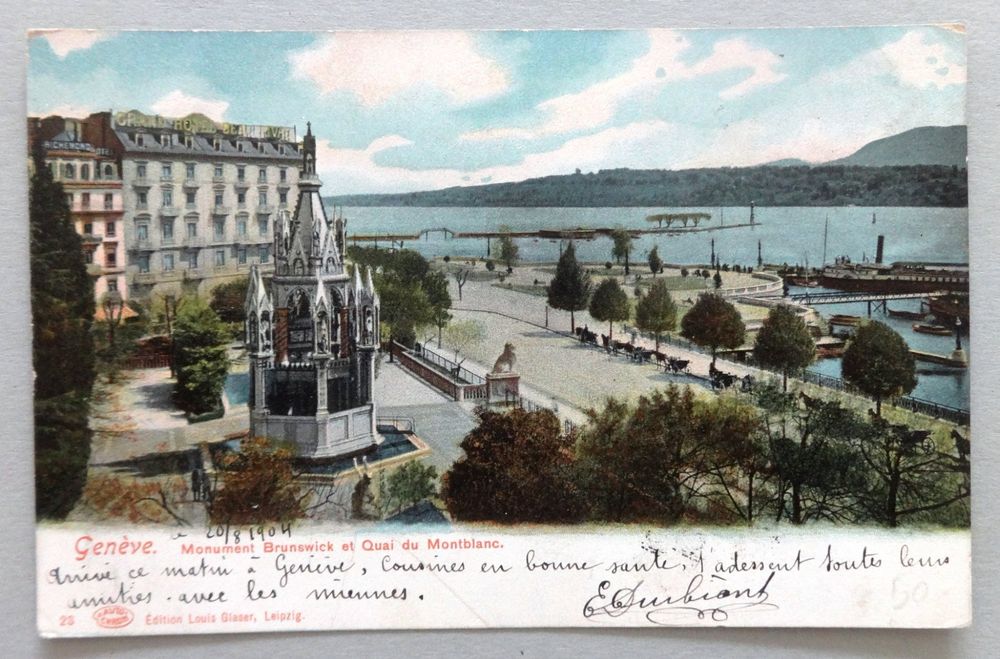 Genève - Monument Brunswick et Quai du Mont-Blanc (Defekt) in Fétigny für CHF 1 – mit Lieferung ...