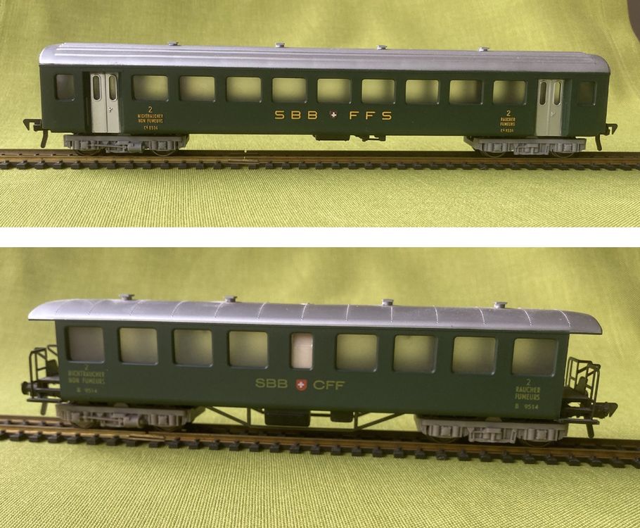 Zwei HO-Personenwagen (Gebraucht) in Oberwil BL für CHF 15 – mit Lieferung auf Ricardo kaufen