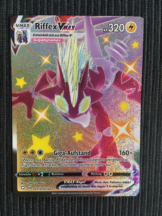 Pokemon Riffex Vmax Shiny Shining Fates Deutsch | Kaufen auf Ricardo