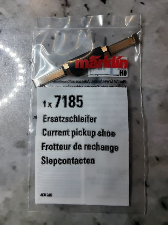 Märklin 7185 Ersatzschleifer 6,2 cm (Neu und originalverpackt) in ...