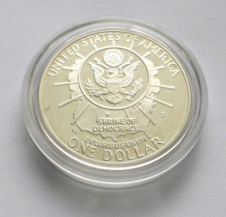 USA - One Silver Dollar 1991 - 50th annivers. Mount Rushmore | Kaufen ...