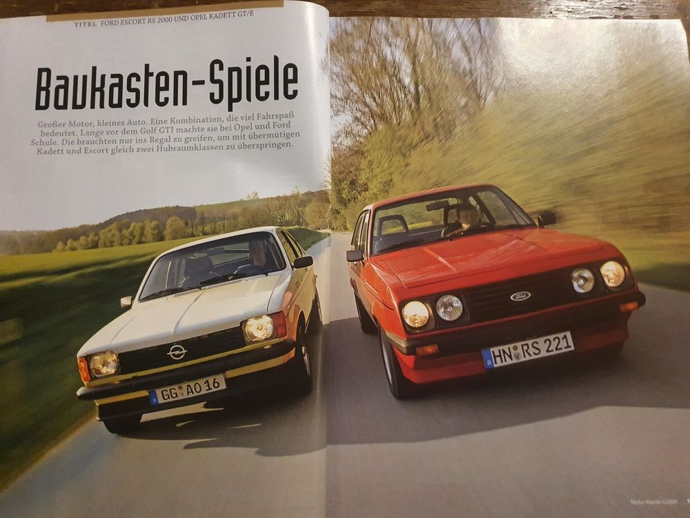 Motor Klassik 6/09 Talbot Lotus Kadett GTE RS 2000 Bitter xb (Gebraucht ...