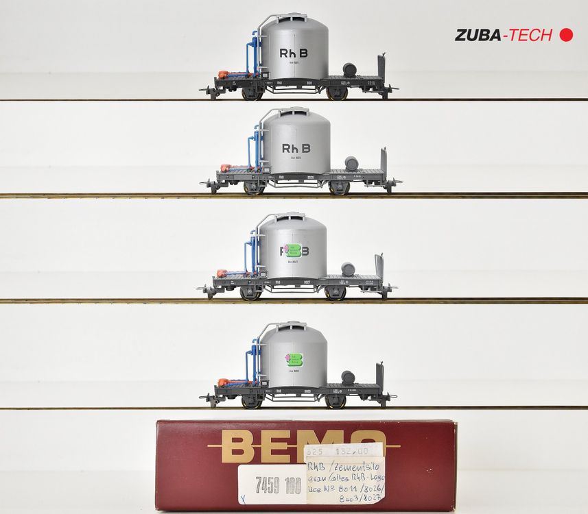 Bemo 7459100 Silowagen-Set der RhB 4tlg H0m GS mit OVP | Kaufen auf Ricardo