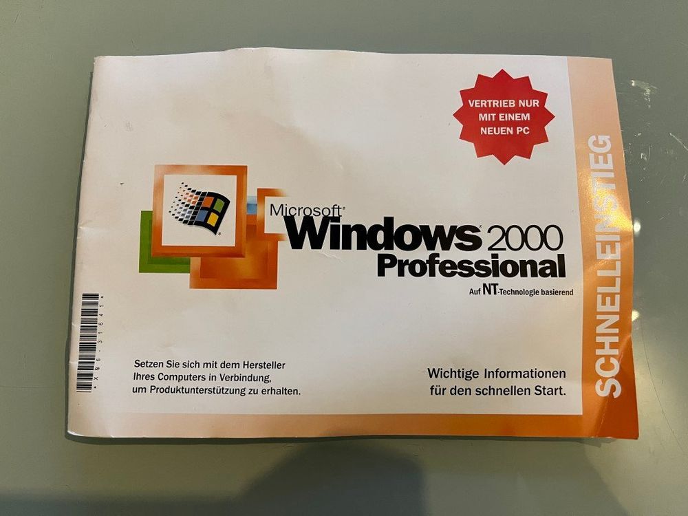 Windows 2000 Lizenz-Key COA (Gebraucht) in Brunnen für CHF 1.9 – mit ...