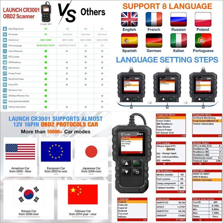 Diagnose Scanner Auto aller Marken OBD Vw Mercedes Audi (Neu und ...