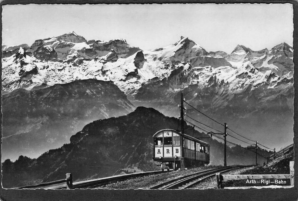 #Arth Rigi Bahn , gel 1939 Hotelstempel Hotel Edelweiss (Gebraucht) in ...