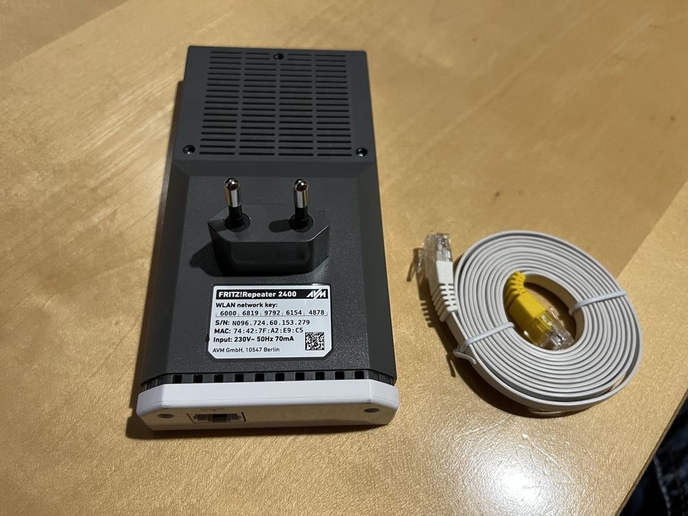 FRITZ!Repeater 2400 WLAN Mesh (Gebraucht) in Lugnorre für CHF 45 – mit ...