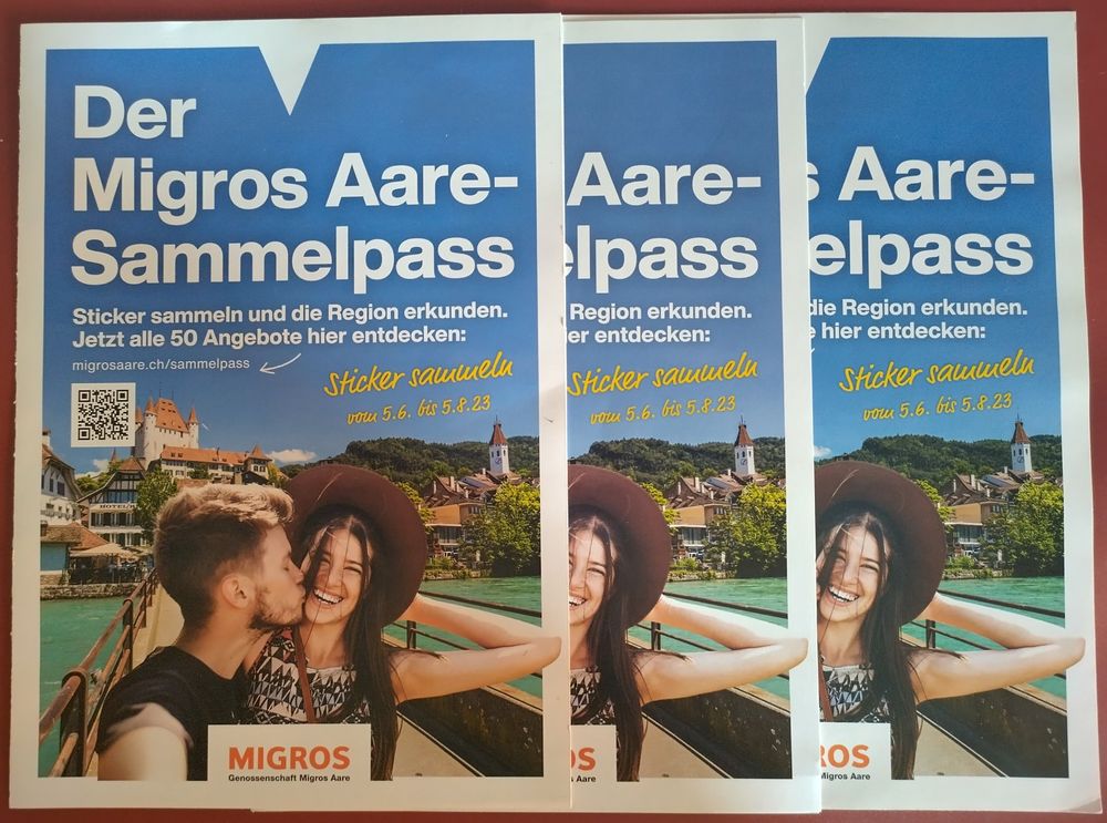 Migros Aare-Sammelpass: 3 volle plus 6 Marken (Neu (gemäss Beschreibung)) in Zollikofen für CHF ...