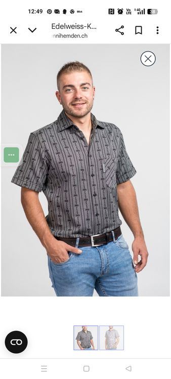 2 originale Edelweiss Hemden Herren Marke Jenni super Zustan (Gebraucht ...