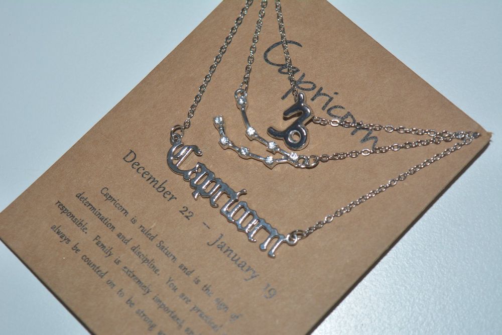 Halskette Sternzeichen NEU SET Steinbock Capricorn Kette | Kaufen auf ...