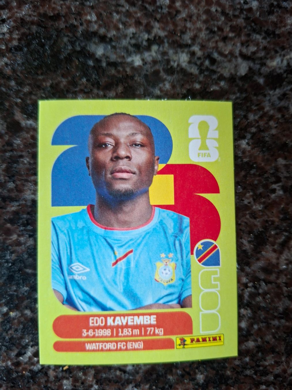 Seltene Panini FIFA 2026 Sticker: Edo Kayembe! COD 10 (Neu (gemäss ...