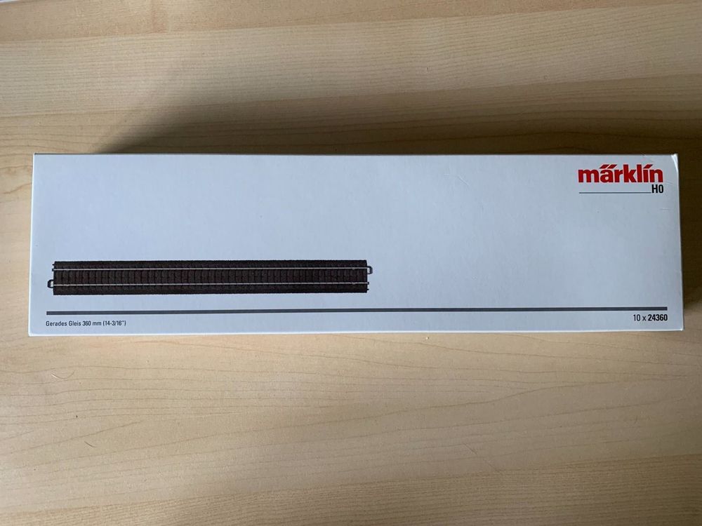 Märklin H0 Set de 10 rails 360mm n°24360 (Neuf avec emballage d'origine ...