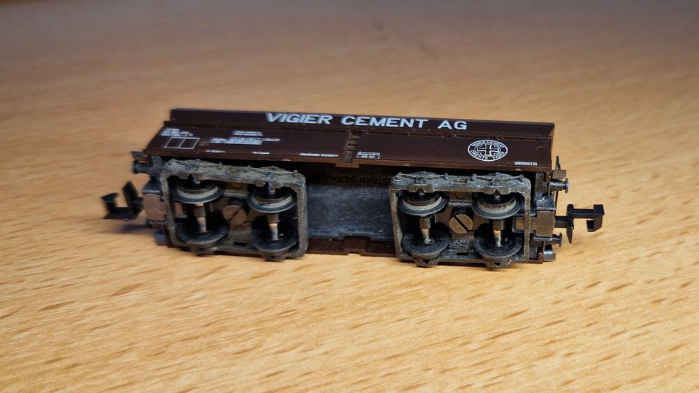 Set a 6 Selbstentladewagen Trix Spur N Vigier Cement AG | Kaufen auf ...